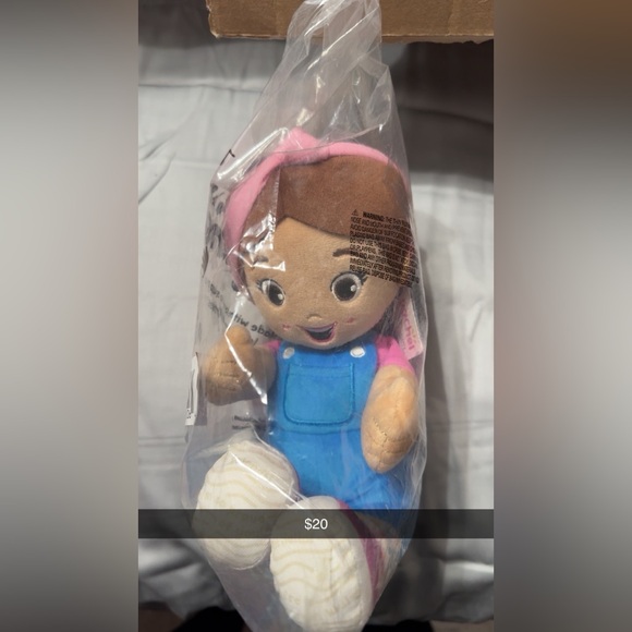 Toys | Ms Rachel Plush Doll With Blue Overalls And Pink Hat | Poshmark